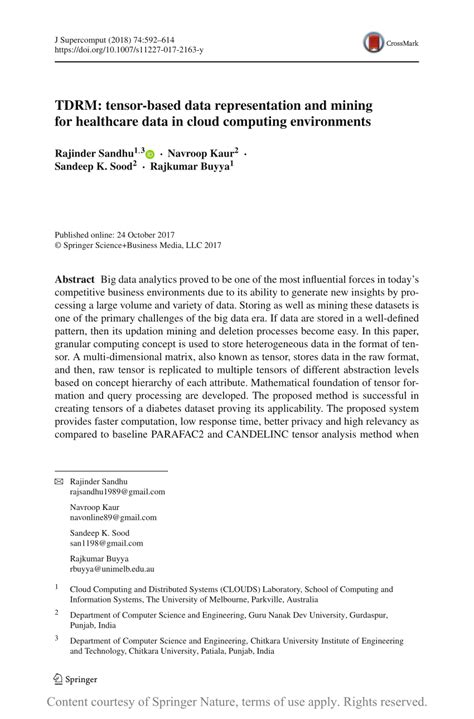 Tdrm Tensor Based Data Representation And Mining For Healthcare Data