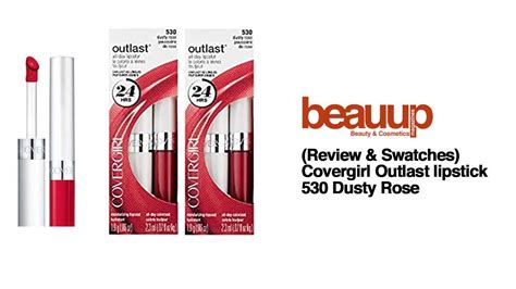 Covergirl Outlast Lipstick 530 Dusty Rose Review And Swatches