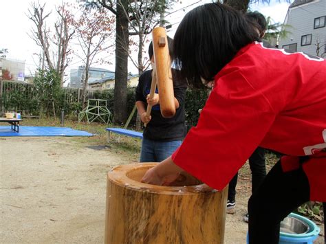 おもちつき会を開催しました カーサはるにれ東京都の母子生活支援施設 チャボナビ