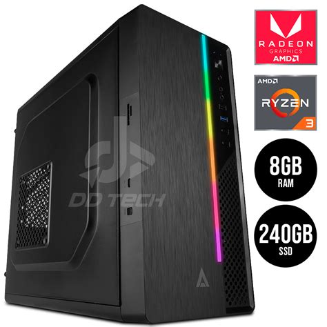 Computadora PRIDE GAMING ODIN Radeon Vega AMD Ryzen G GB RAM GB SSD W