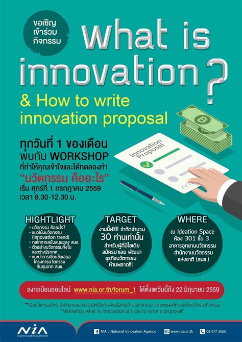 มาฝึกเขียน Proposal ที่งาน “workshop What Is Innovation And How To Write