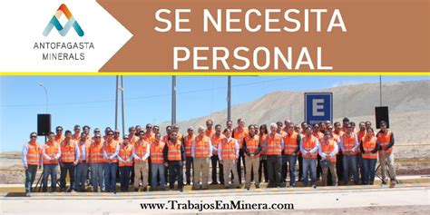 Se Necesita Personal Para Antofagasta Minerals Agosto 2020