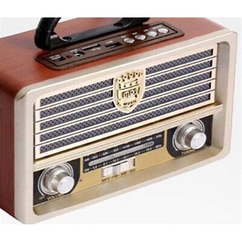 Radio Portatile Musica Design Retro Stile Usa Vintage Usb Fm Q Yx2022