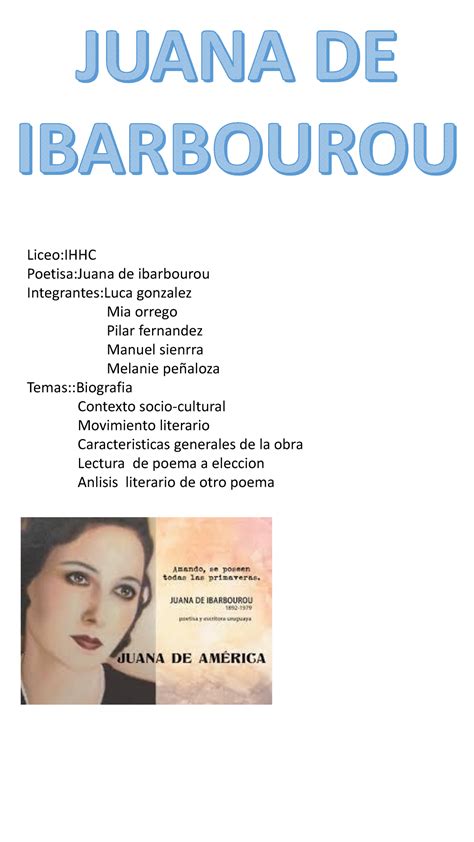 Juana De Ibarbouru Nota Warning Tt Undefined Function Liceo Ihhc Poetisa Juana De