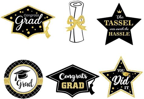 Graduation Cutouts 36 Pack 2023 Graduation Party Decorations Congrats