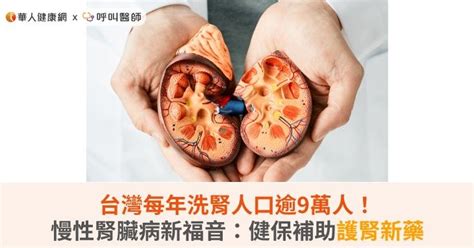 台灣每年洗腎人口逾9萬人！慢性腎臟病新福音：健保補助護腎新藥 蕃新聞