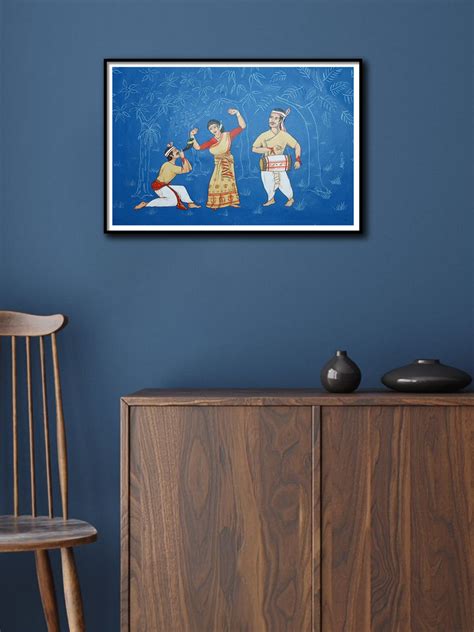 Painting Of Bihu Dance Of Assam Assamese Painting Online