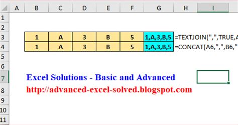 TEXTJOIN Function Excel Solutions Basic And Advanced