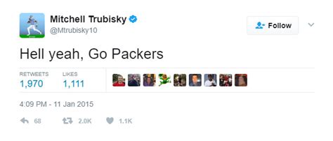 Mitchell Trubisky Is Absolutely Going To Delete This Old ‘go Packers