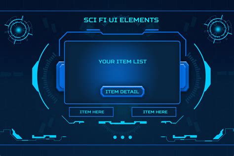 Scifi Hitech Game Ui Elements 2d Gui Unity Asset Store