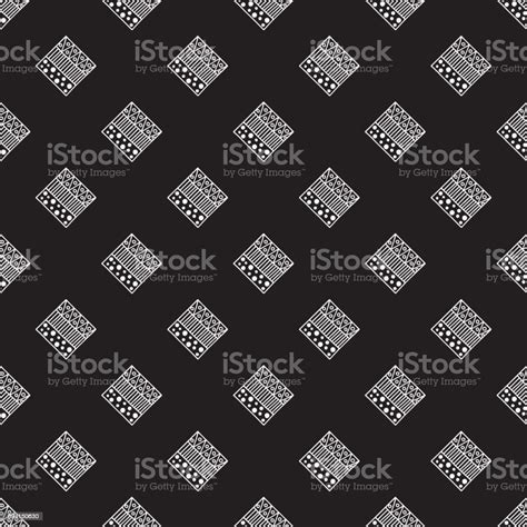 원활한 벡터 패턴입니다 흑인과 백인 기하학적 배경 손으로 그려 장식 부족 요소 인종 민족 전통 모티브 인쇄 그래픽 벡터