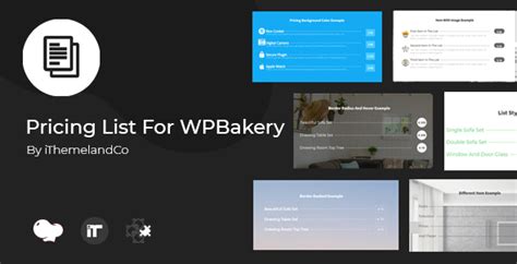 Preisliste für WPBakery Page Builder Visual Composer Agentur zweigelb