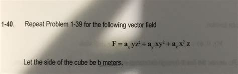 Solved Consider A Cube With Side Length 1 Meter Situated In