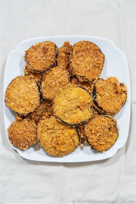 Best Crispy Keto Fried Eggplant Recipe Almond Flour And Low Carb