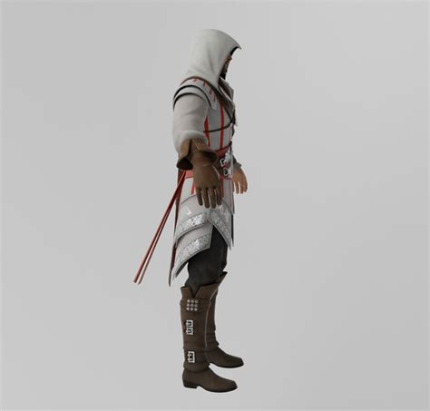 Artstation Ezio Assassins Creed Lowpoly Rigged Game Assets