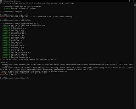 Ошибка при установке godot rust · issue 879 · godot rust gdnative · github