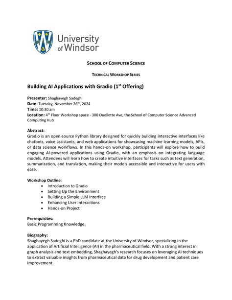 Technical Workshop Building Ai Applications With Gradio 1st Offering