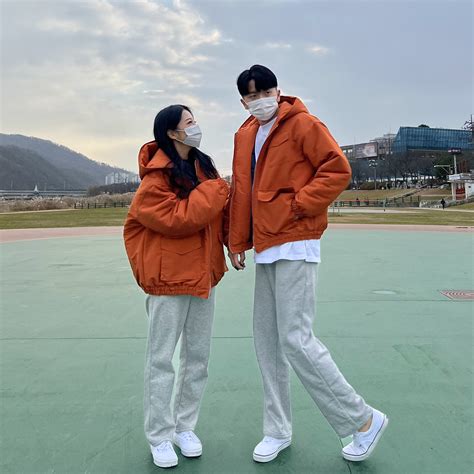 위위클로즈 컬러 남녀공용 포켓 숏패딩 후드 바람막이 점퍼 커플패딩 키작녀 빅사이즈 커플 시밀러룩