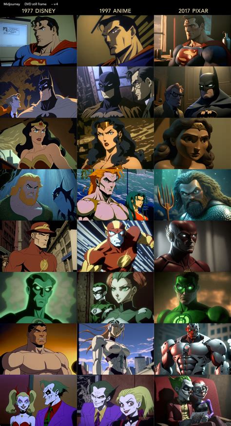 Dc Comics Alternate Animation Eras R Midjourney