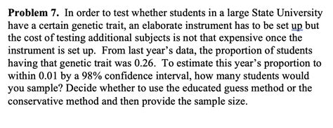 Solved Problem In Order To Test Whether Students In A Chegg