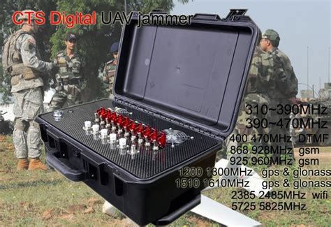 9 Bands Military Drone Jammer Gps Wifi Drone Frequency Blocker 5km Range