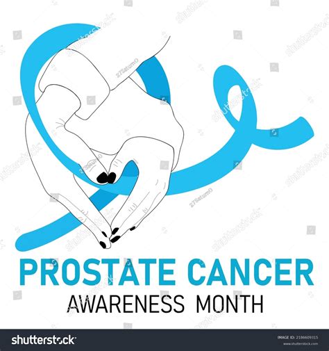 Prostate Cancer Awareness Month Poster Vector Stock Vector Royalty