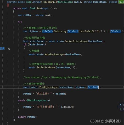C 使用minio Api上传图片无法预览，直接在管理界面上传的图片可以预览minio Iformfile Putobjectasync
