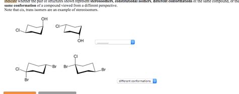 Solved Indicate Whether The Pair Of Structures Shown Chegg