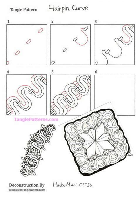 How To Draw HAIRPIN CURVE TanglePatterns Com How To Draw HAIRPIN CURVE TanglePatterns Com
