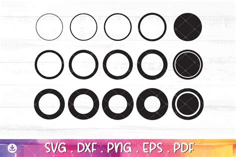 Circle Frame Bundle Svg Circle Border S Graphic By Easyconceptsvg · Creative Fabrica