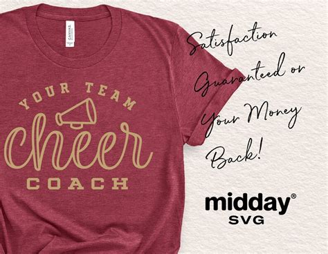 Cheer Coach Svg Png Dxf Eps Cheerleader Coach Shirt Etsy