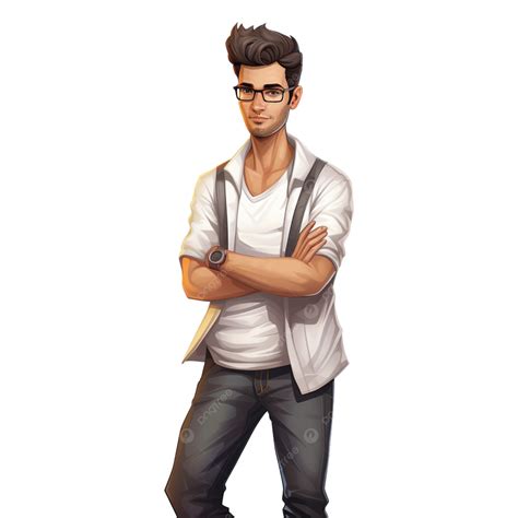 شاب رائع رائع رجل كارتون Png صورة للتحميل مجانا