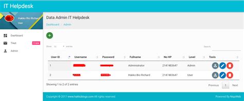Aplikasi Helpdesk IT Dengan PHP MariaDB Material Dan PHPmailer Free