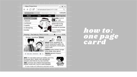 Aesthetic Site Easy Carrd Tutorial Youtube
