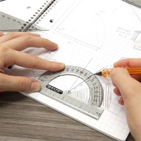 4 Piece Geometry Ruler Combination Sets W Compass 24 Packs 224146 Geyer Instructional Products