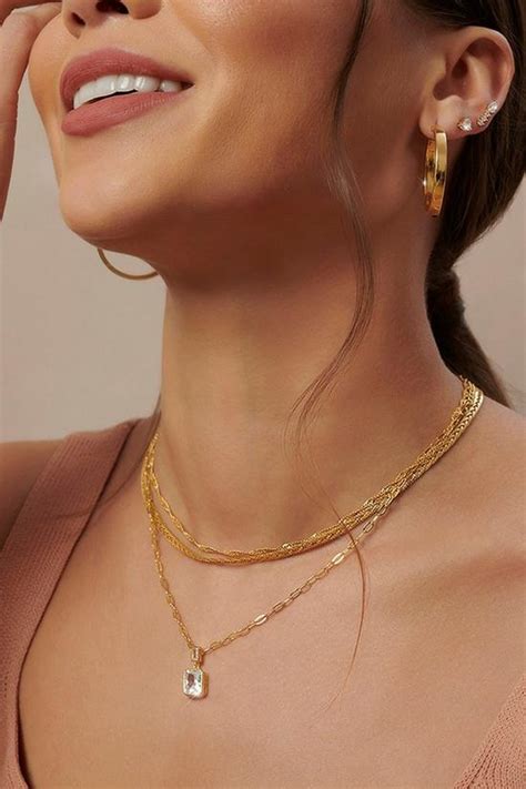 Jewellery Simply Silver 14ct Gold Plated Sterling Silver 925 With