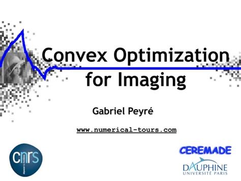 Signal Processing Course Convex Optimization Pdf Computing
