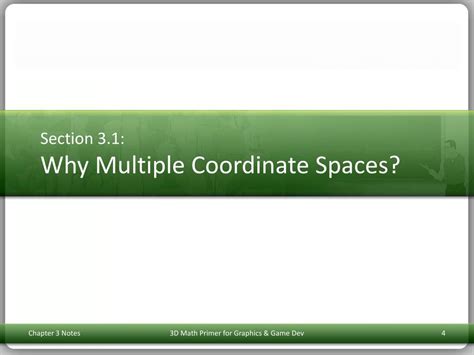 PPT Chapter 3 Multiple Coordinate Spaces PowerPoint Presentation