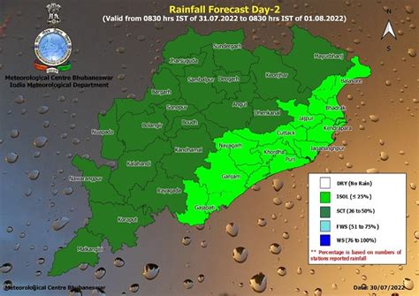 Imd Issues Yellow Warning For Several Odisha Districts Check Forecast