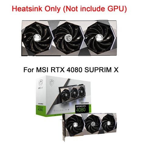 New Gpu Heatsink With Fan For Msi Rtx 4080 Suprim X Graphics Card Cool Gpu Fan