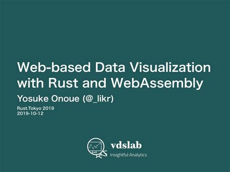 Web Based Data Visualization With Rust And Webassembly Speaker Deck