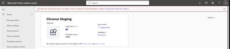Issue With Updating The Teams Custom App In Teams Developer Portal Microsoft Qanda