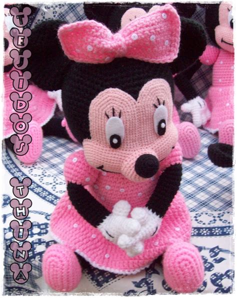 Tejidos Thina Minnie Mouse Amigurumi Patron Gratis
