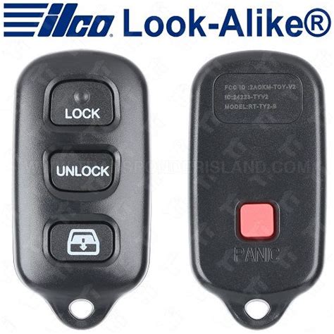 Ilco Toyota Keyless Entry Remote 4b Hatch Glass Replaces Hyq12bbx