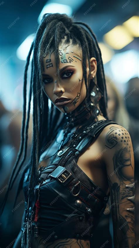 Premium Ai Image An Image Of A Cyberpunk Dancer In A Nightclub