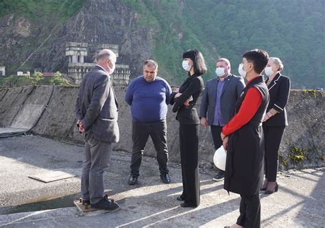 თეა ახვლედიანმა ენგურჰესის კაშხალი მოინახულა და ადგილზე სარემონტო სარეაბილიტაციო სამუშაოების