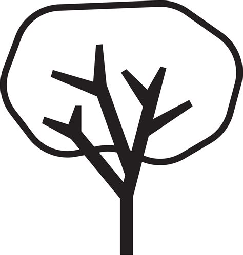 Simplicity Tree Flat Design 10833194 PNG