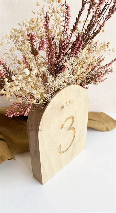 Números de mesa meseros de boda Artofit