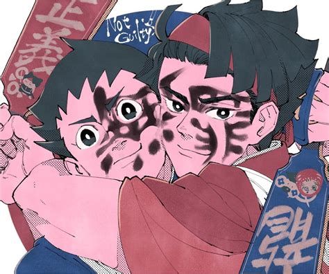 Ryunosuke Naruhodo And Kazuma Asogi Ace Attorney And 1 More Drawn By