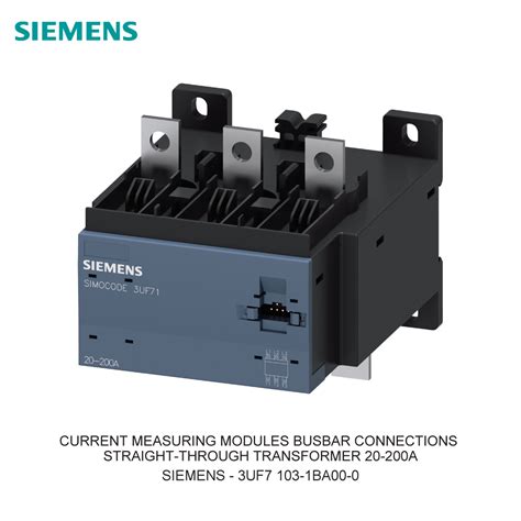 Current Measuring Modules Busbar Connections Straight